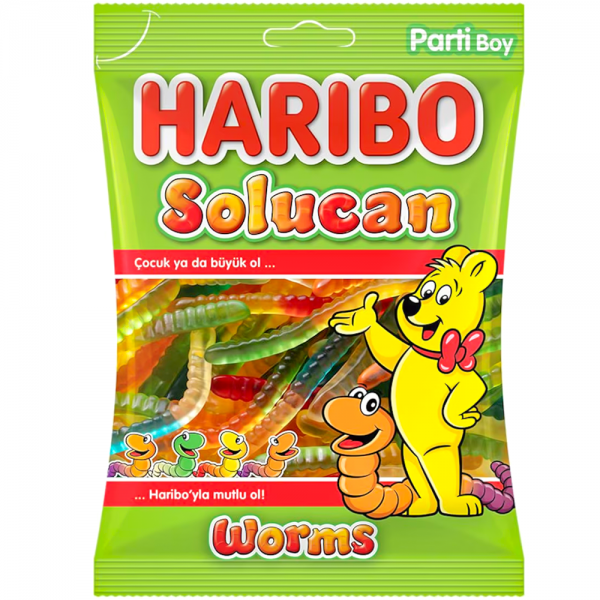 HARIBO WORMS 100G / Asian, Arabian, Afro-Caribbean, and Mediterranean ...